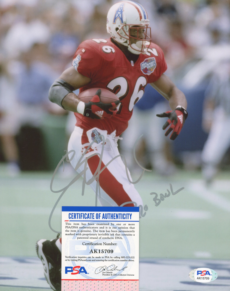 Eddie George Signed Oilers 8x10 Photo Inscribed "Pro Bowl" (PSA COA ...