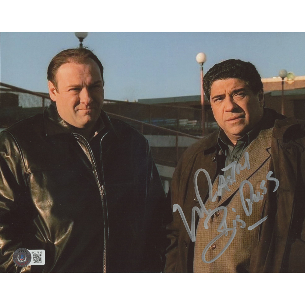 Vincent Pastore Signed "The Sopranos" 8x10 Photo Inscribed "Big Puss ...