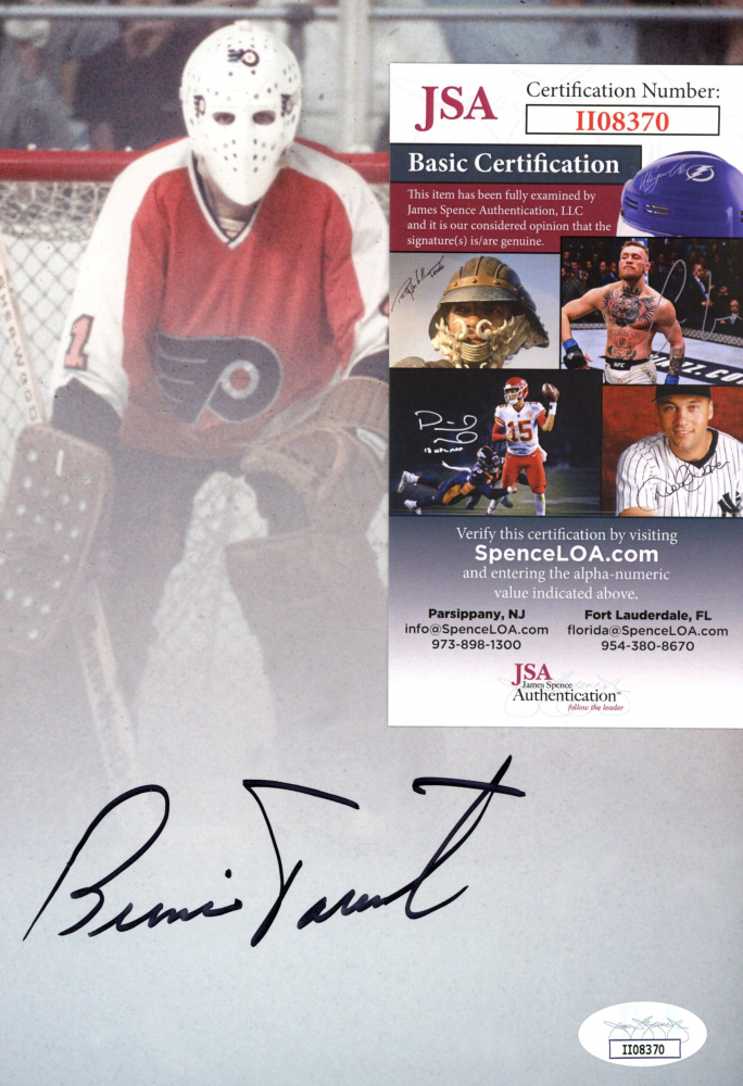 Bernie Parent Signed Flyers 8x10 Photo Photo (JSA COA) | Pristine Auction