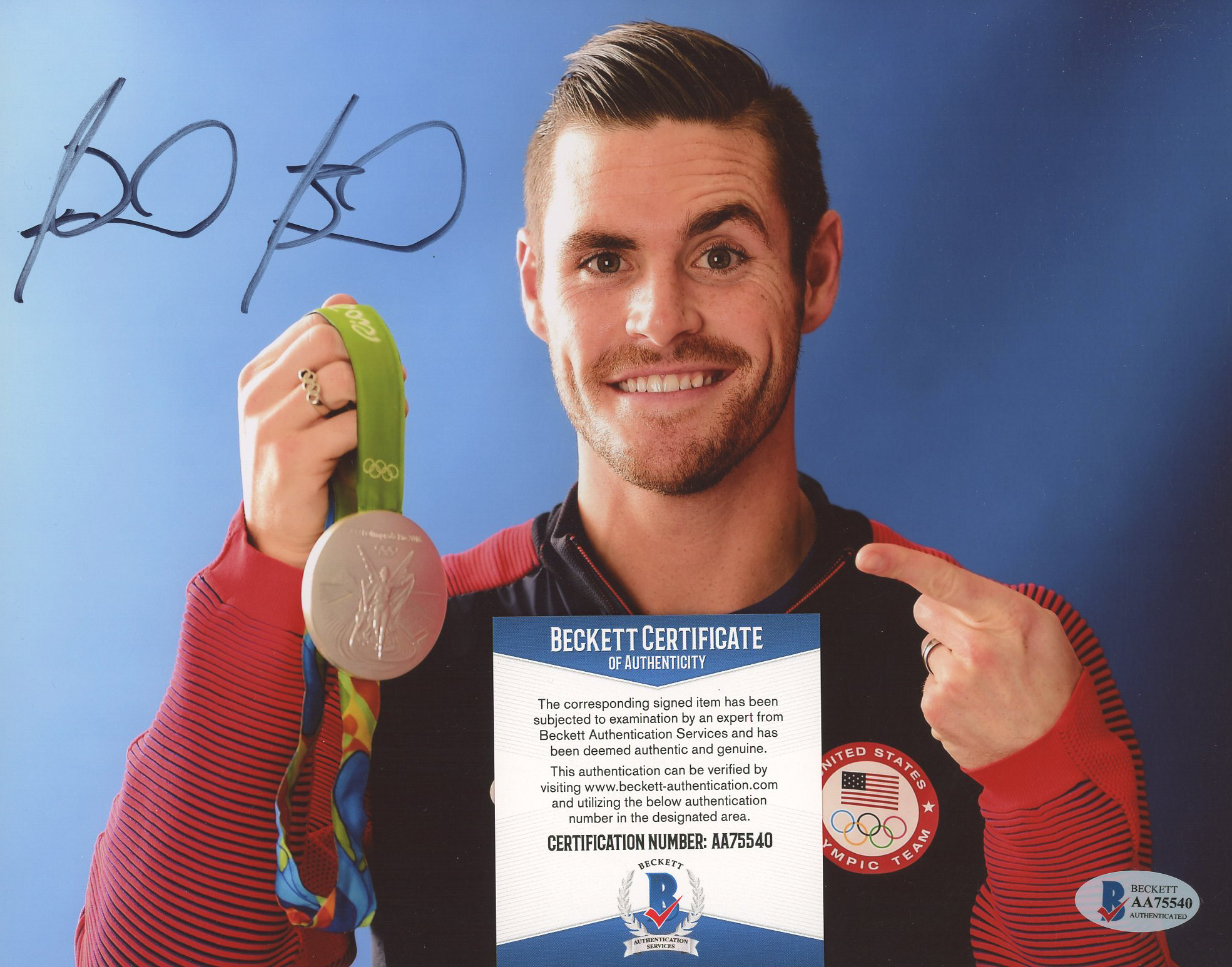 David Boudia Signed Team USA 8x10 Photo (Beckett COA) | Pristine Auction