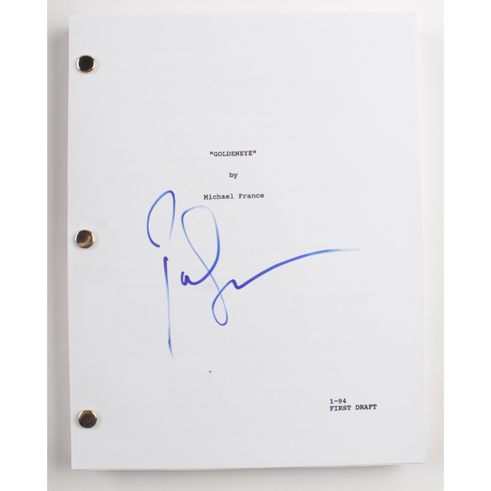 Pierce Brosnan Signed "Goldeneye" Movie Script Cover (ACOA Hologram ...