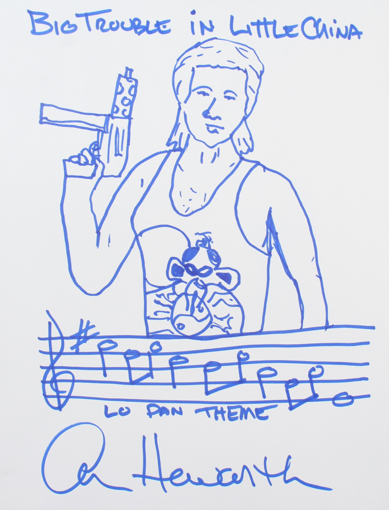 Alan Howarth Signed "Big Trouble In Little China" 8x11 Sketch Inscribed ...