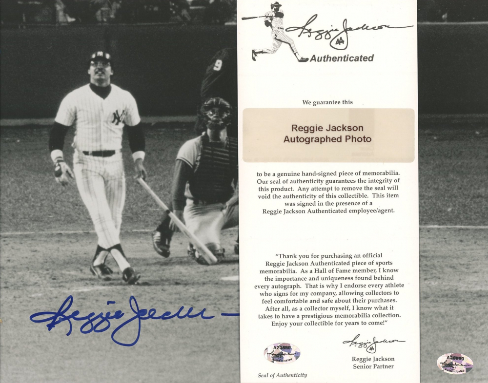 Reggie Jackson Signed Yankees 8x10 Photo (Jackson COA) | Pristine Auction