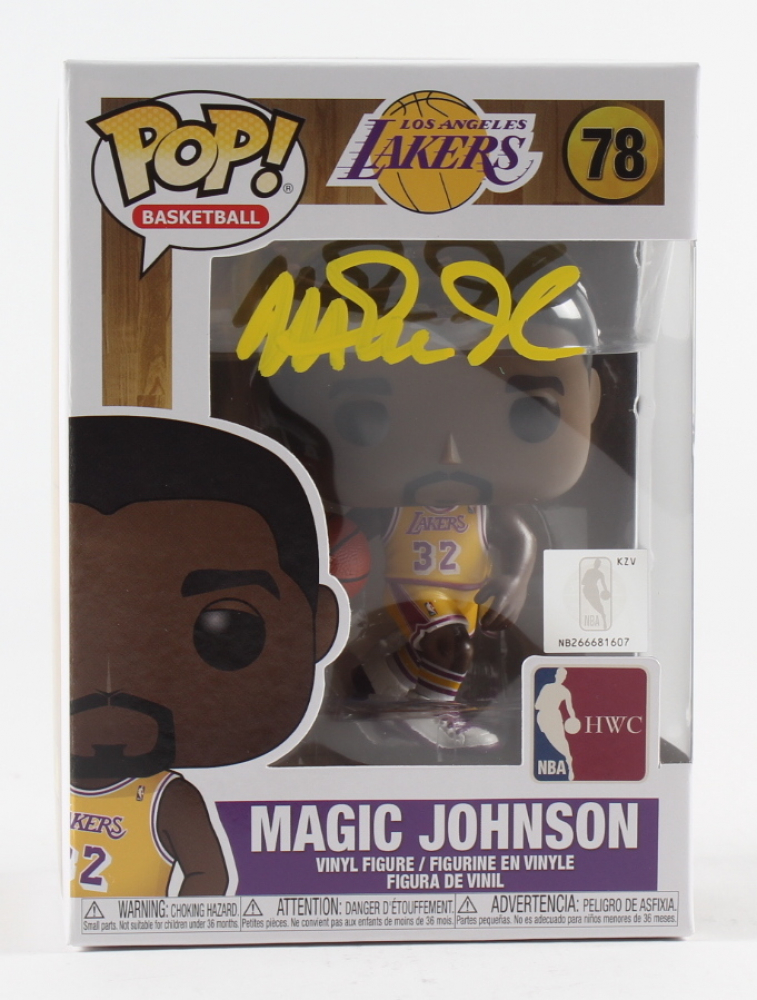 Magic Johnson Signed Lakers #78 Funko Pop! Vinyl Figure (Schwartz ...