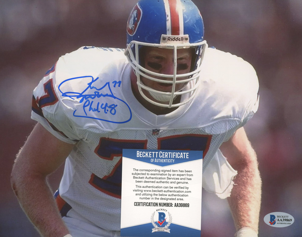 Karl Mecklenburg Signed Broncos 8x10 Photo (Beckett COA) | Pristine Auction