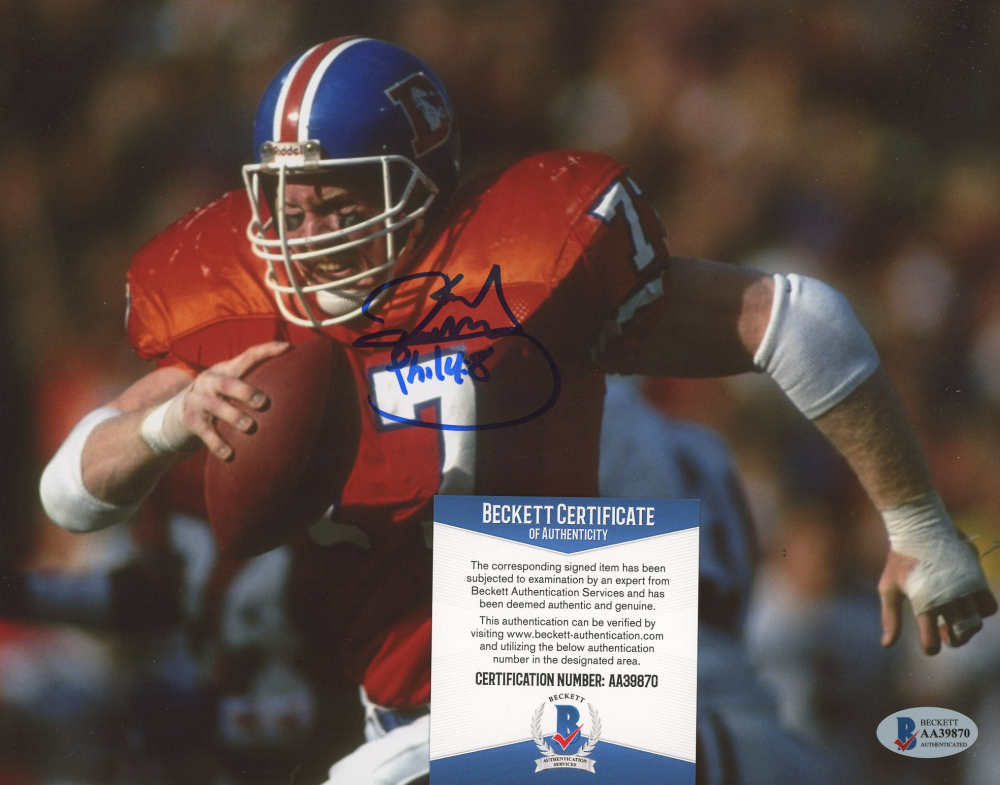 Karl Mecklenburg Signed Broncos 8x10 Photo (Beckett COA) | Pristine Auction
