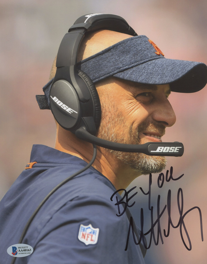 Matt Nagy Signed Bears 8x10 Photo Inscribed "Be You" (Beckett COA ...