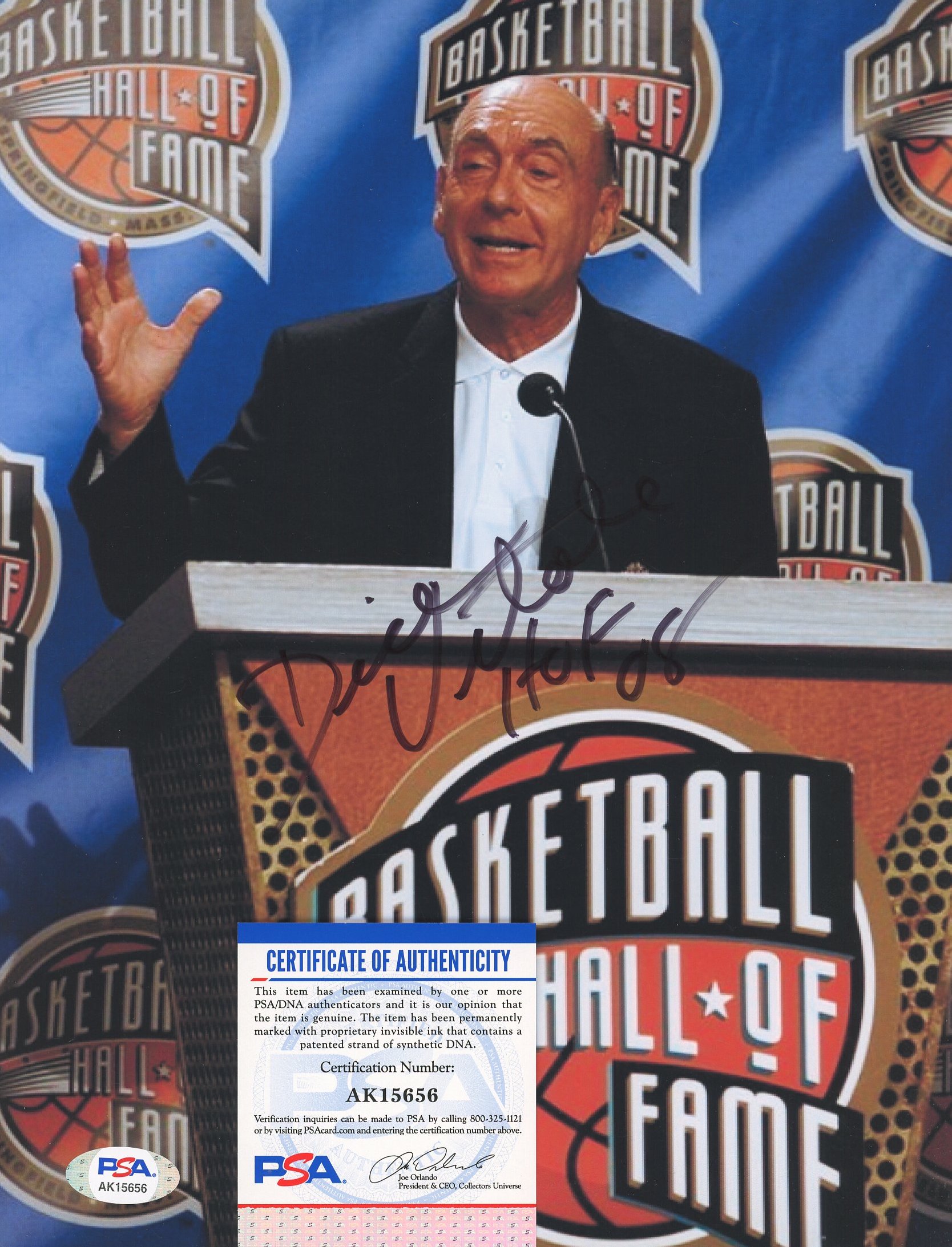 Dick Vitale Signed 8x10 Photo Inscribed "HOF 08" (PSA) | Pristine Auction