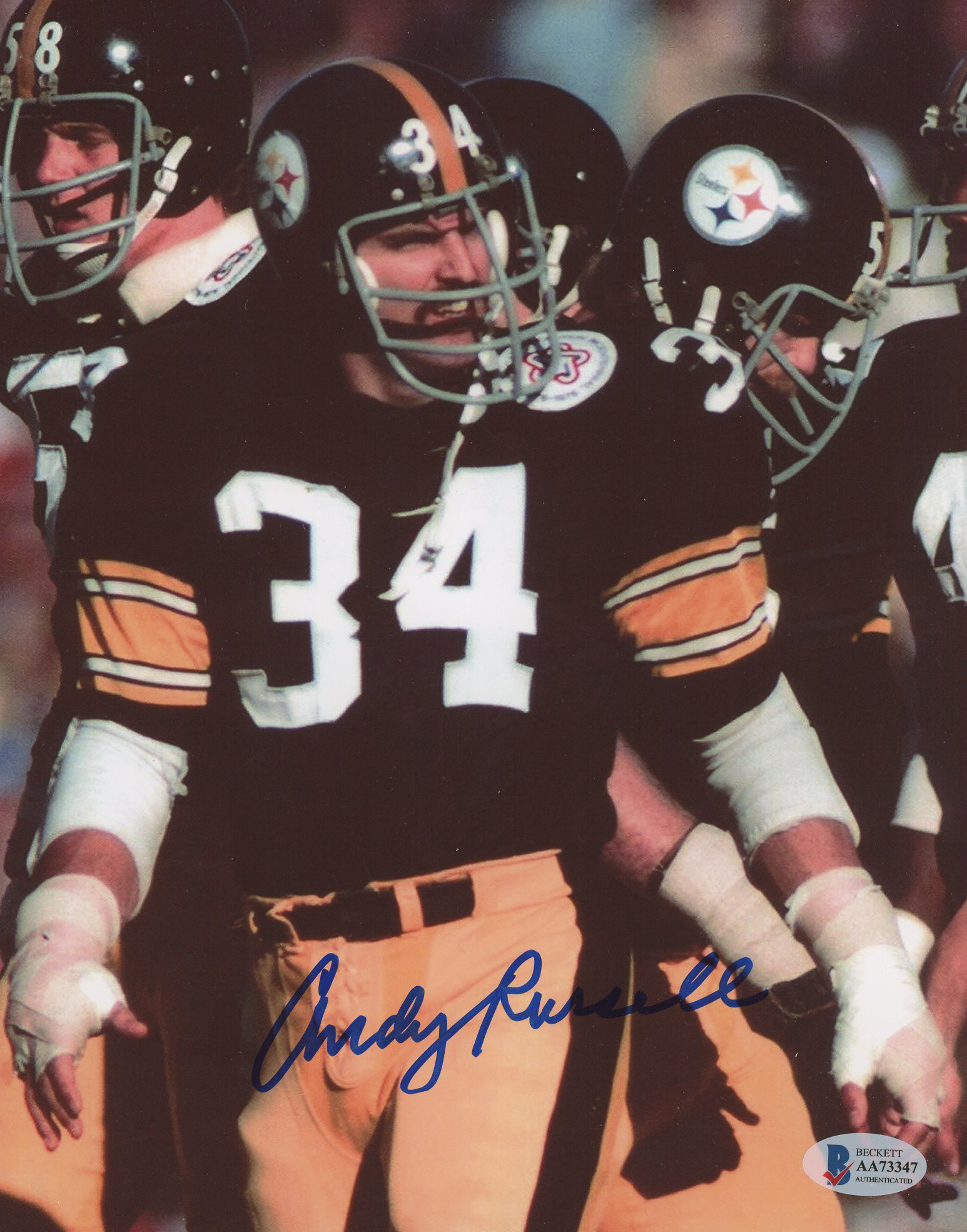 Andy Russell Signed Steelers 8x10 Photo (Beckett COA) | Pristine Auction