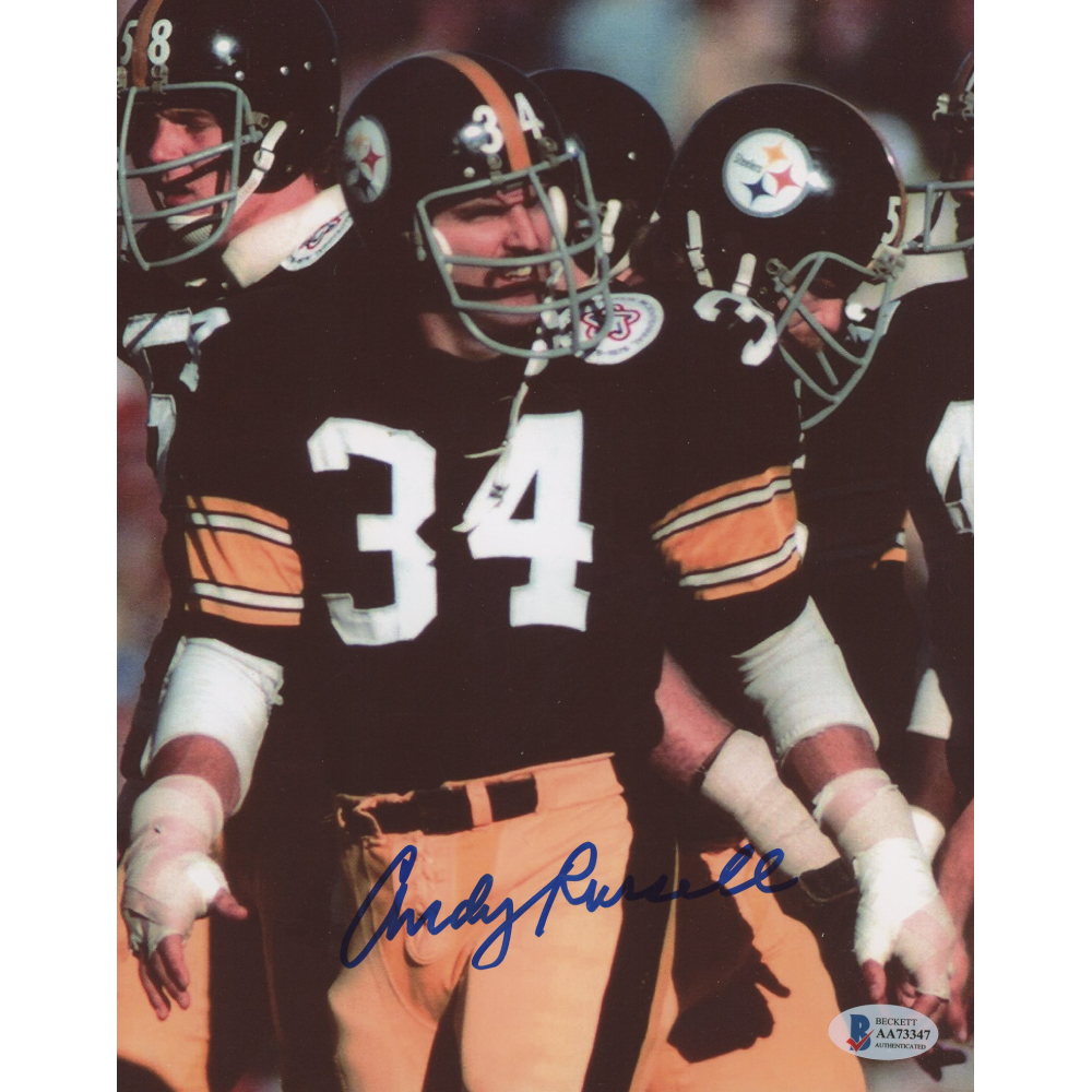Andy Russell Signed Steelers 8x10 Photo (Beckett COA) | Pristine Auction