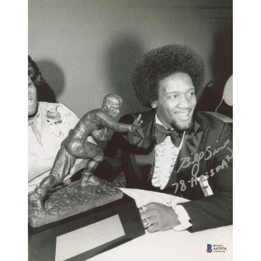 Billy Sims Signed 8x10 Photo Inscribed "78 Heisman" (Beckett COA ...