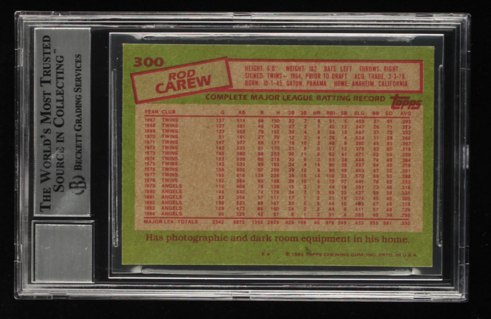 Rod Carew Signed 1979 Topps #300 (BGS Encapsulated) | Pristine Auction