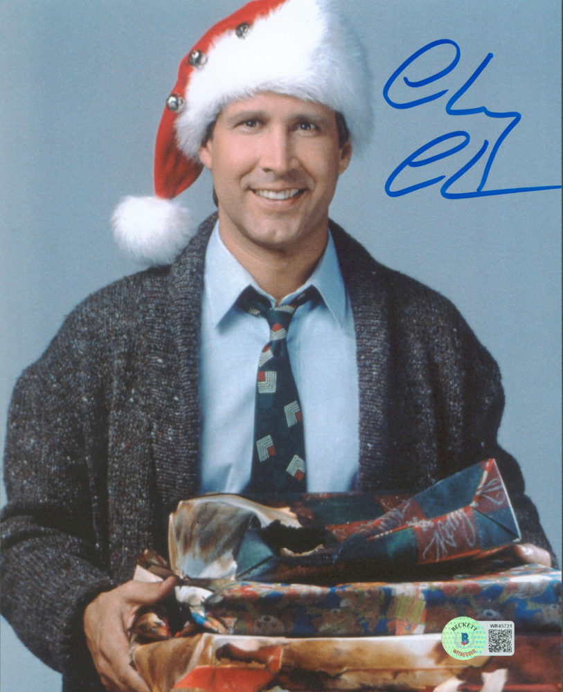 Chevy Chase Signed "National Lampoon's Christmas Vacation" 8x10 Photo ...