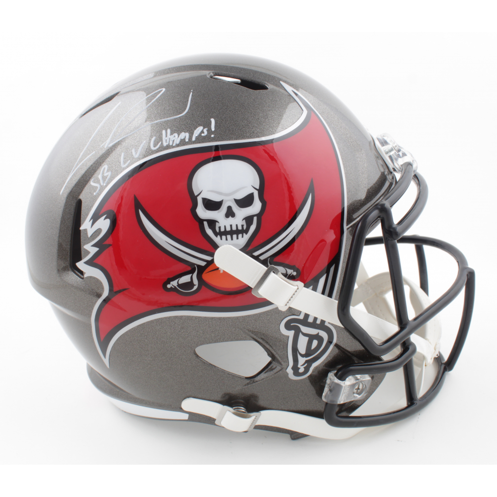 Lavonte David Signed Buccaneers Full-Size Speed Helmet Inscribed "SB LV ...