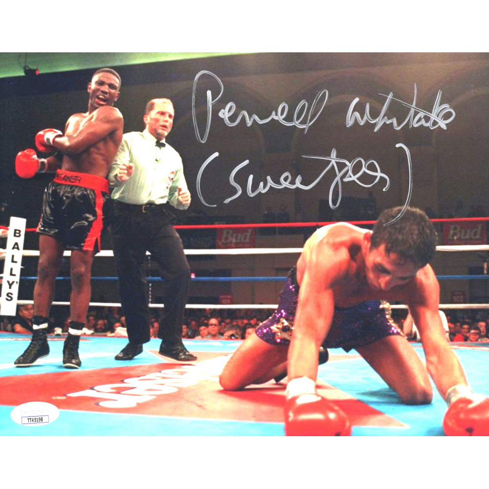 Pernell Whitaker Signed 8x10 Photo Inscribed "Sweet Pea" (JSA COA ...