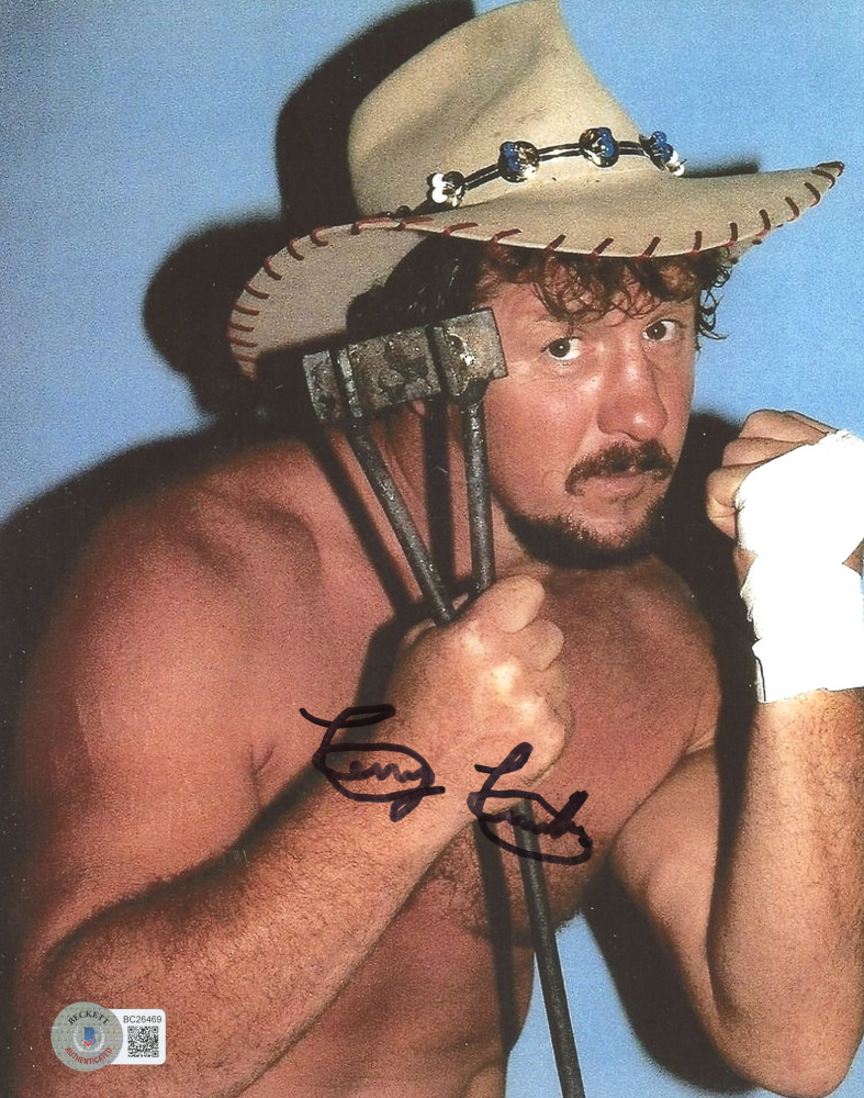 Terry Funk Signed WWE 8x10 Photo (Beckett COA) | Pristine Auction