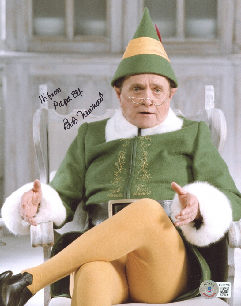 Bob Newhart Signed "Elf" 8x10 Photo Inscribed "Hi From Papa Elf ...