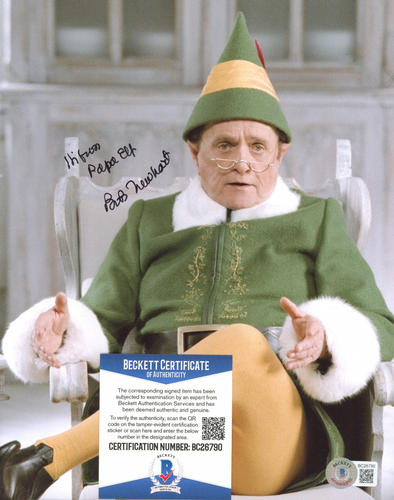 Bob Newhart Signed "Elf" 8x10 Photo Inscribed "Hi From Papa Elf ...