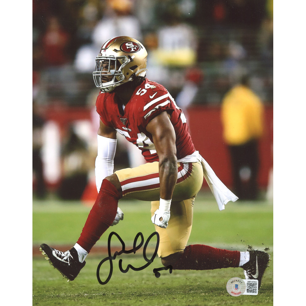 Fred Warner Signed 49ers 8x10 Photo (Beckett COA) | Pristine Auction