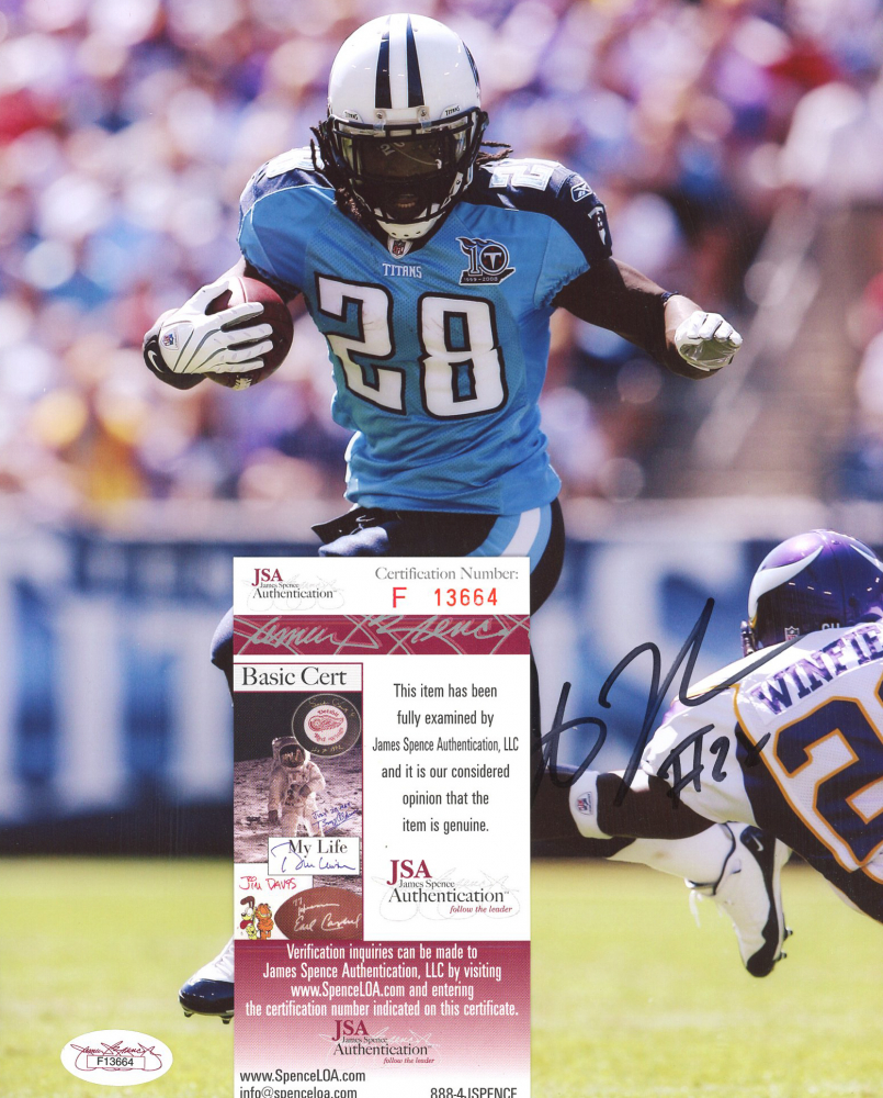 Chris Johnson Signed Titans 8x10 Photo (JSA) | Pristine Auction