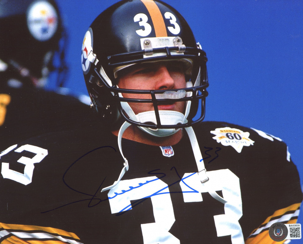 Merril Hoge Signed Steelers 8x10 Photo (Beckett COA) | Pristine Auction