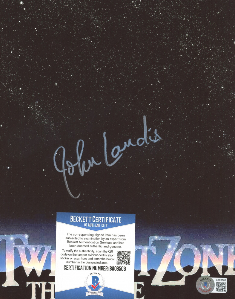 John Landis Signed "The Twilight Zone" 8x10 Photo (Beckett COA ...