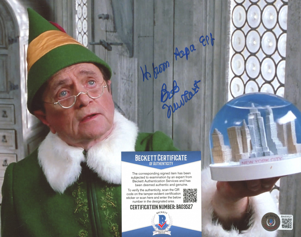 Bob Newhart Signed "Elf" 8x10 Photo Inscribed "Hi From Papa Elf ...