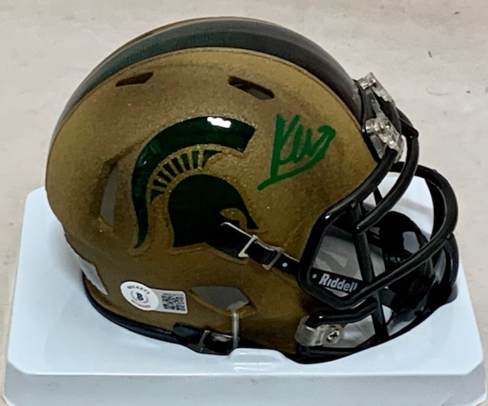 Kenneth Walker III Signed Michigan State Spartans Bronze Alternate ...