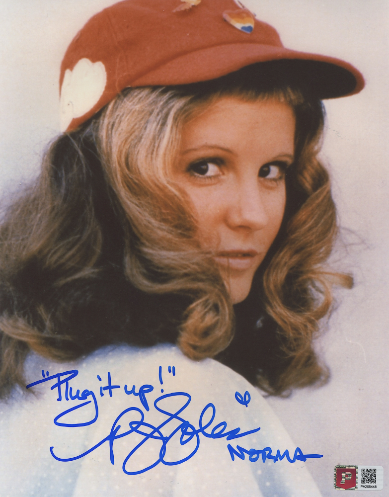 P J Soles Signed Carrie 8x10 Photo Inscribed Plug It Up Norma