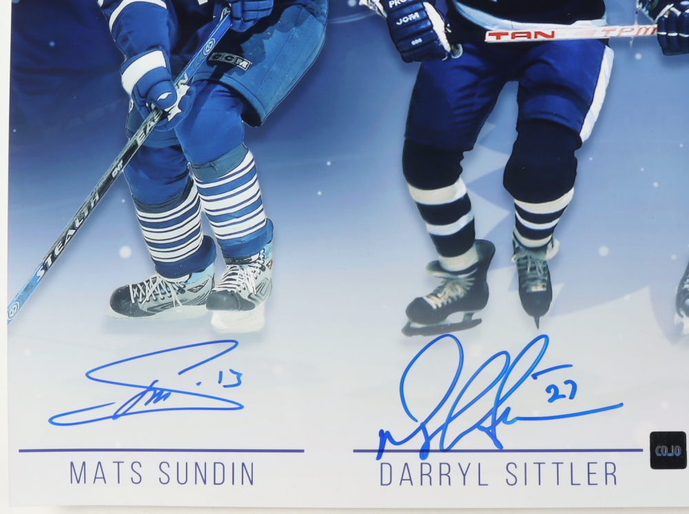 Maple Leafs Captains 16x20 Photo Signed by Mats Sundin, Darryl Sittler ...