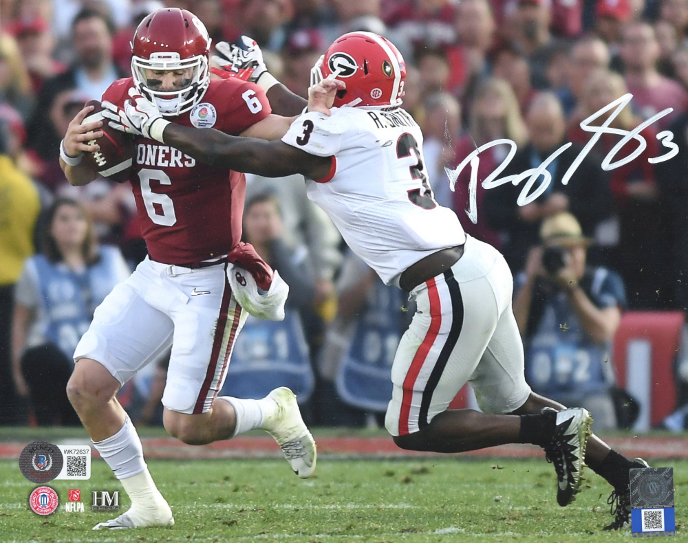 Roquan Smith Signed Georgia Bulldogs 8x10 Photo (Beckett Hologram ...