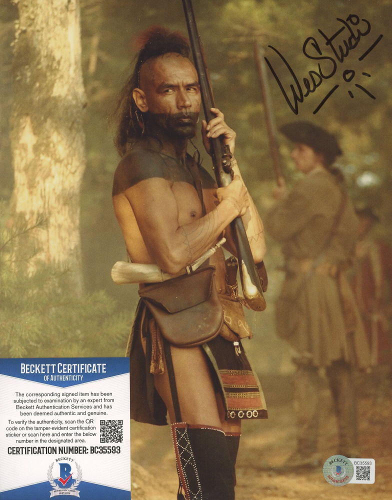 Wes Studi Signed "The Last of the Mohicans" 8x10 Photo (Beckett COA) | Pristine Auction