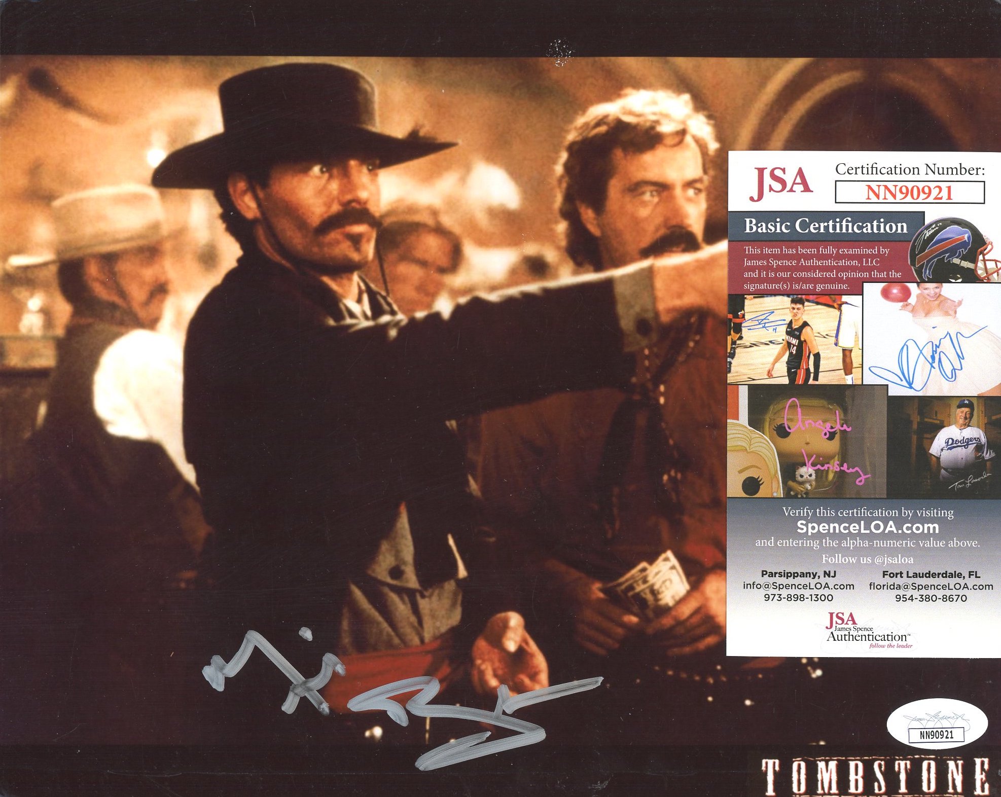 Michael Biehn Signed Tombstone 8x10 Photo Jsa Coa Pristine Auction