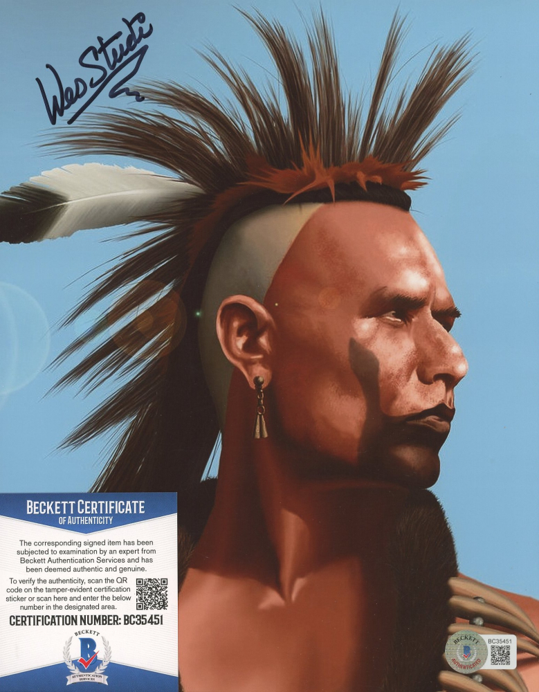 Wes Studi Signed "The Last of the Mohicans" 8x10 Photo (Beckett COA) | Pristine Auction