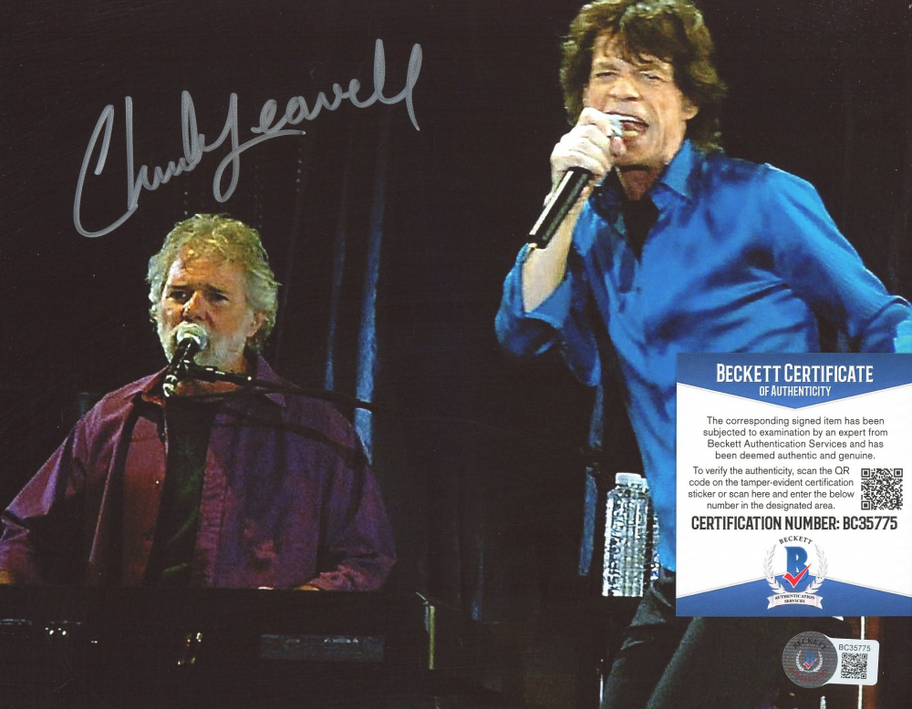 Chuck Leavell Signed The Rolling Stones 8x10 Photo (Beckett COA ...