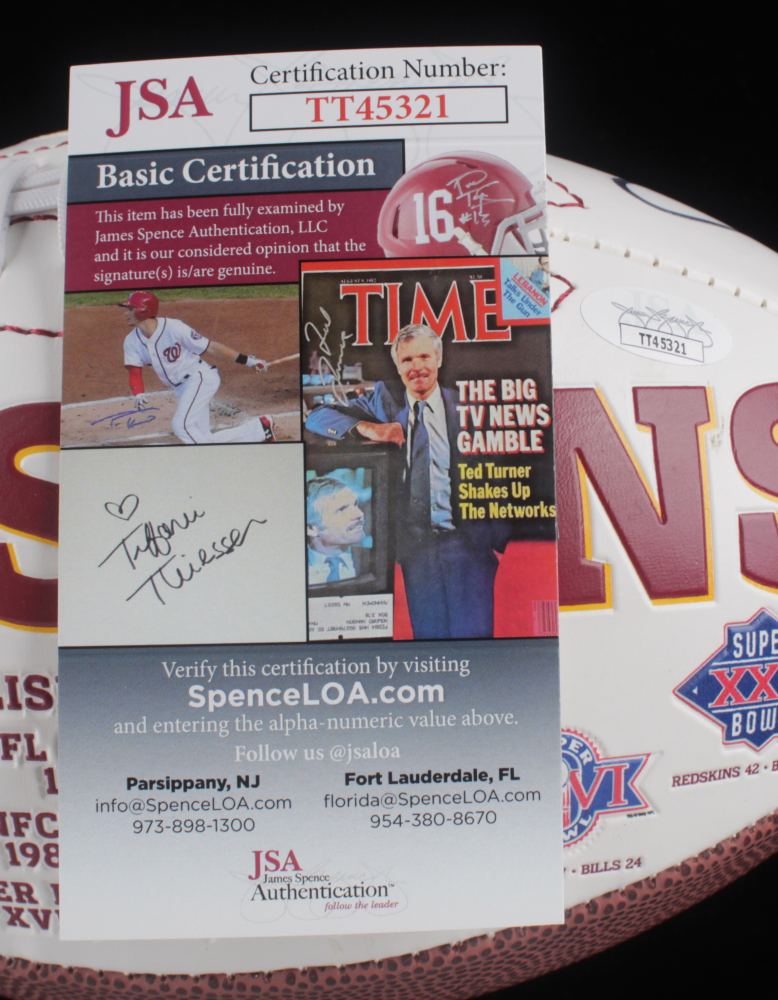 Pierre Garcon Signed Redskins Logo Football (JSA COA) | Pristine Auction