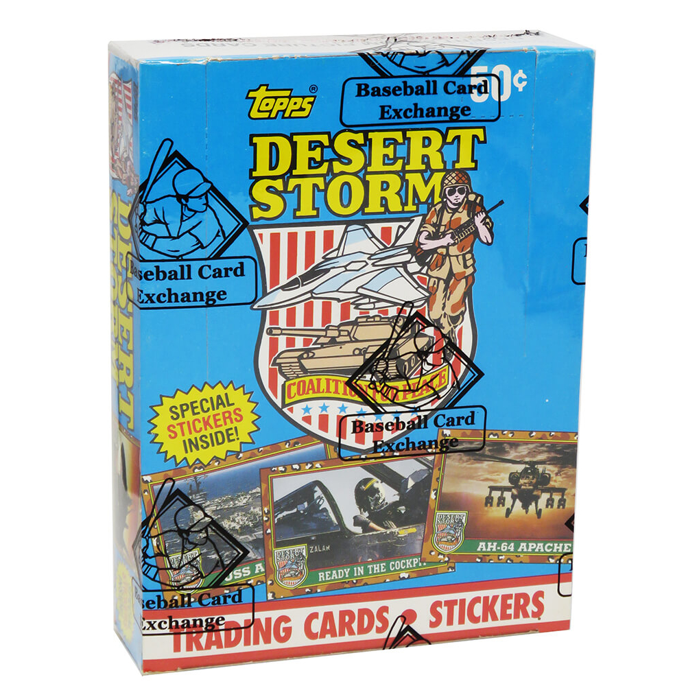 1991 Topps Desert Storm Trading Cards & Stickers Box With (36) Packs ...