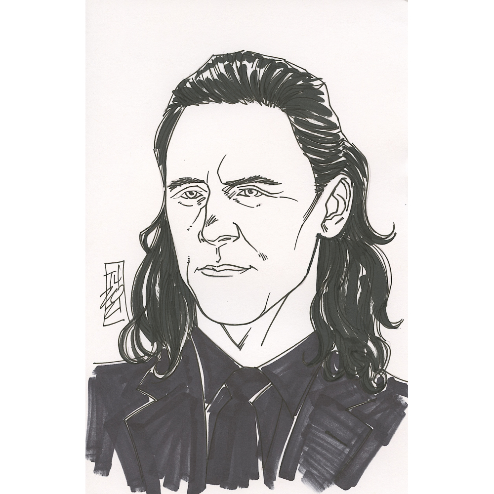 Tom Hodges - Loki - "Thor: Ragnarok" Signed ORIGINAL 5.5" x 8.5 ...