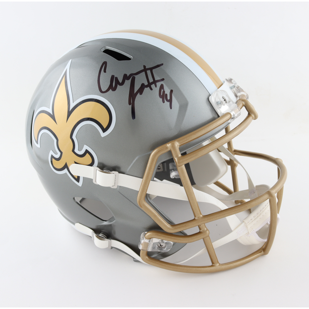 Cameron Jordan Signed Saints Full-Size Flash Alternate Speed Helmet ...