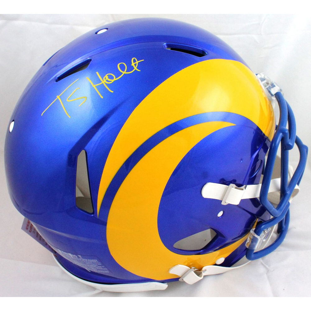 Torry Holt Signed Rams Full-Size Authentic On-Field Speed Helmet ...