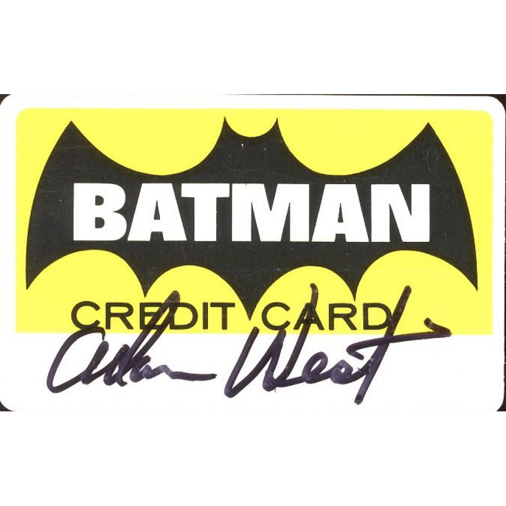 Adam West Signed 1966 "Batman" Credit Card (JSA COA) | Pristine Auction