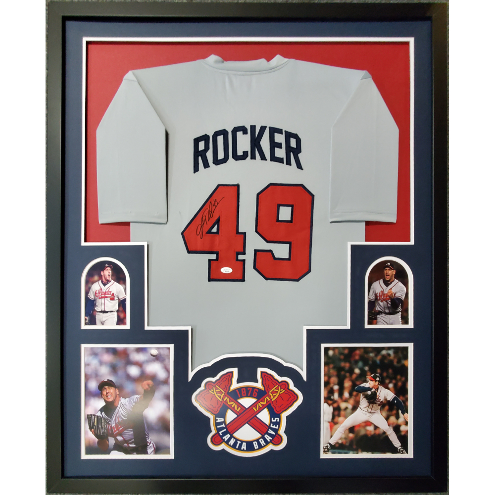 John Rocker Signed 34x42 Custom Framed Jersey (JSA COA) | Pristine Auction