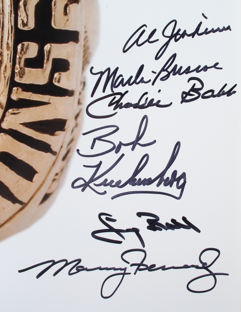 1972 Dolphins Perfect Season 16x20 Photo Signed by (19) with Jim Langer ...