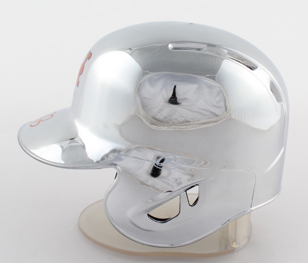 Darryl Strawberry Signed Mets Chrome Mini Batting Helmet with Stand ...