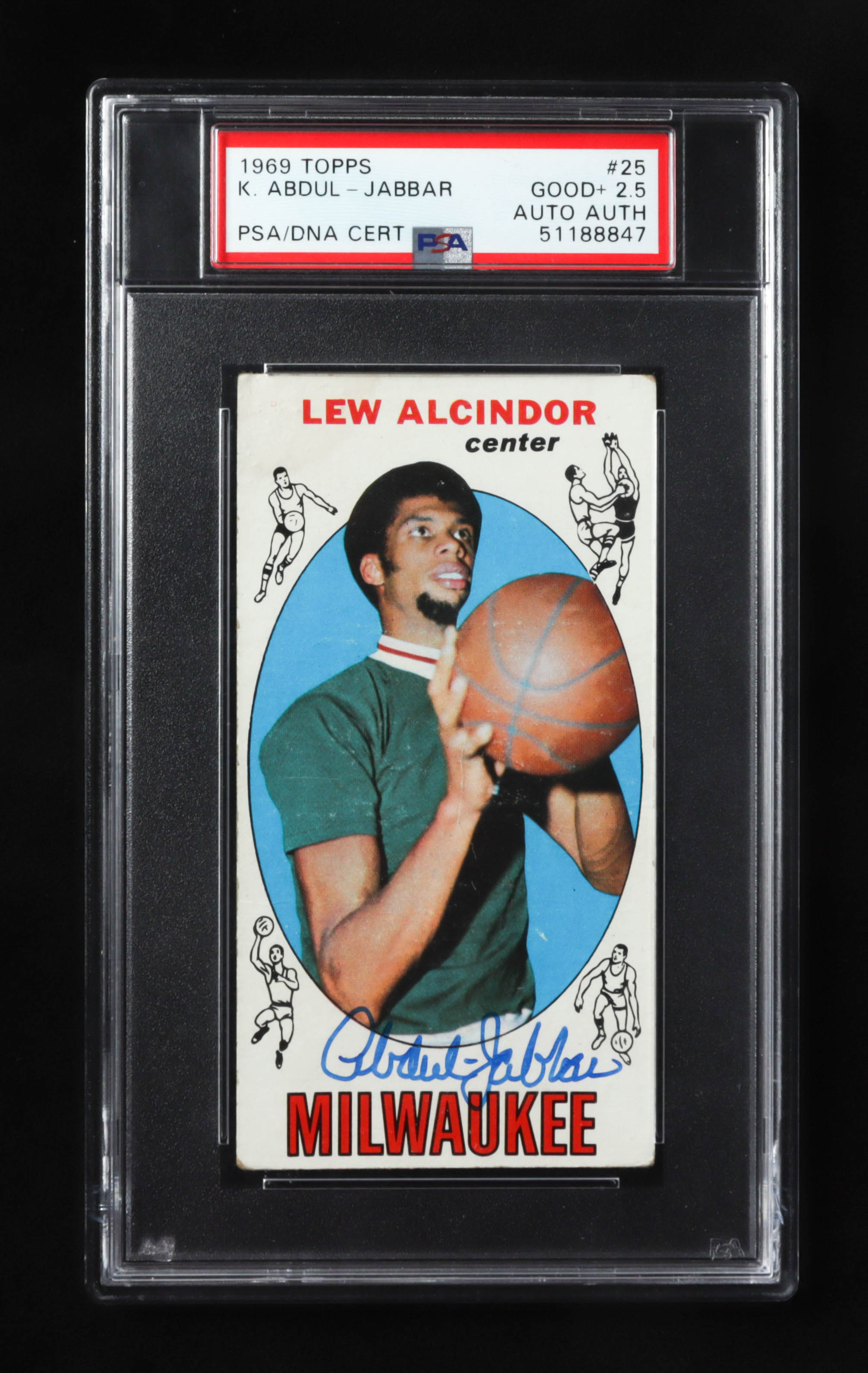 Kareem Abdul-Jabbar Signed 1969-70 Topps #25 RC (PSA) | Pristine Auction
