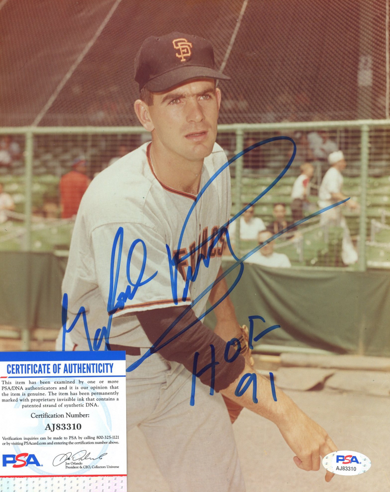 Gaylord Perry Signed Giants 8x10 Photo Inscribed "HOF 91" (PSA ...