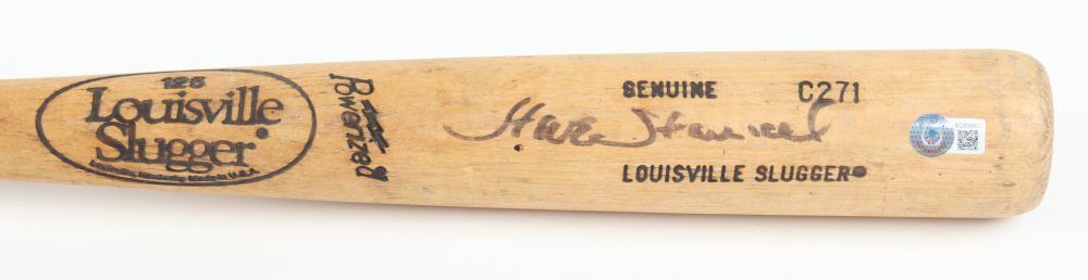 Steve Stanicek Signed Game-Used Louisville Slugger Baseball Bat ...