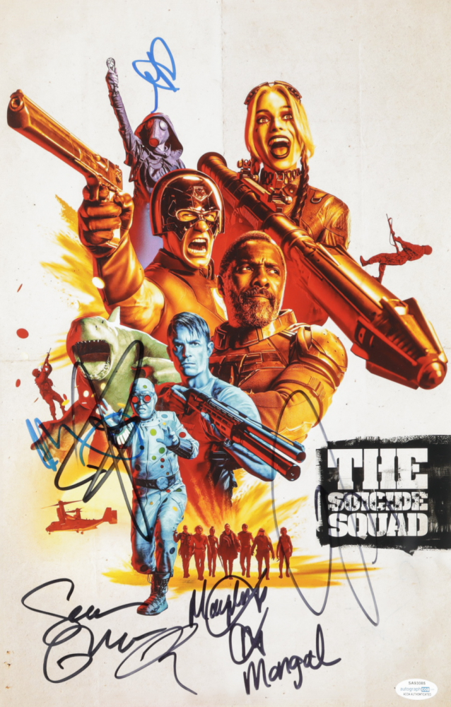 "The Suicide Squad" 12x18 Photo Signed by (7) with John Cena, Taika ...