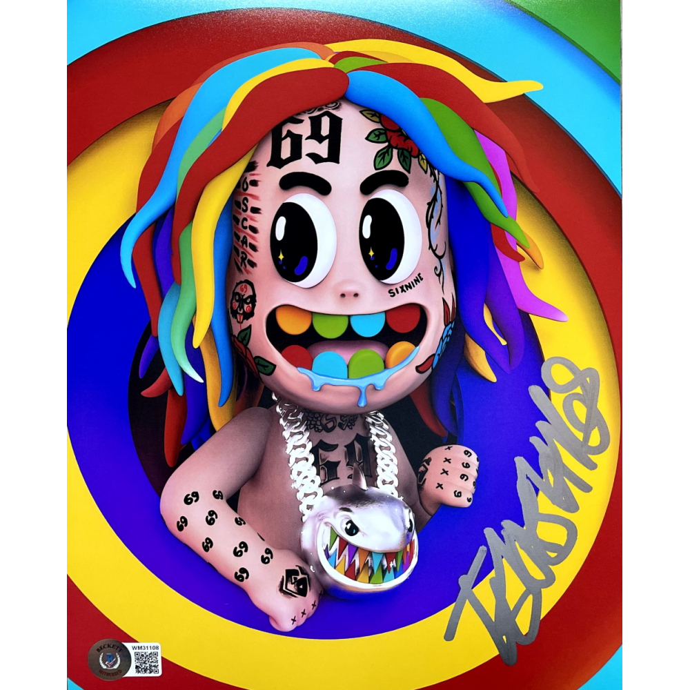 Tekashi 6ix9ine Signed 8x10 Photo (Beckett) | Pristine Auction