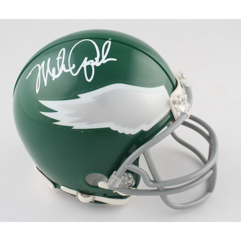 Mike Quick Signed Eagles Throwback Mini Helmet (JSA COA) | Pristine Auction